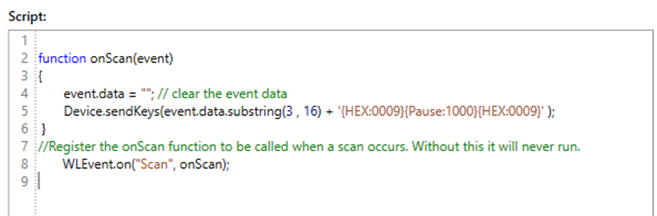 Velocity Add Zebra Scanner And Extract Data From Barcode With Javascript