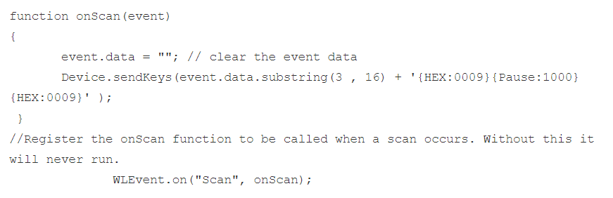 Velocity Add Zebra Scanner And Extract Data From Barcode With Javascript