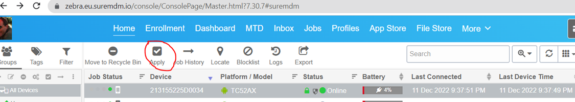 Distributing DataWedge Profiles via 42Gears