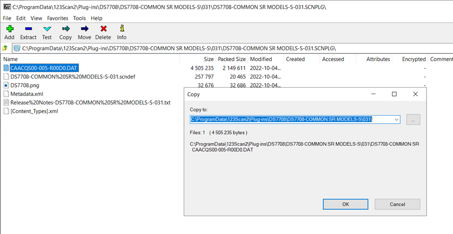 Firmware .DAT file for Zebra Scanners