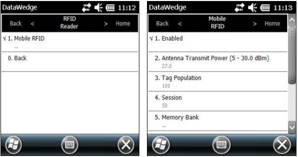 Configuring DataWedge RFID Input Plug-in on RFD5500