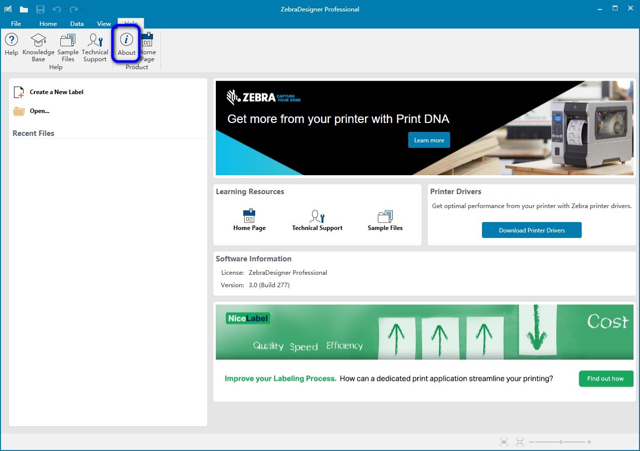 How to Change ZebraDesigner v3 Product Version?