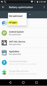 Configure Battery Optimization in Android