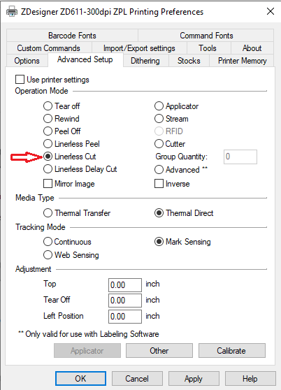 ZebraDesigner 3.0 および 2.0 で印刷ジョブの最後にメディアをカットする