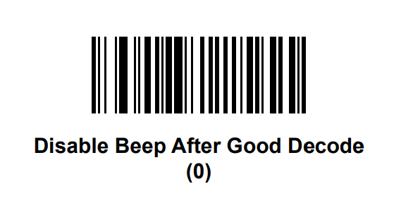 Lowering or Increasing Scanner Decode Beep Volume