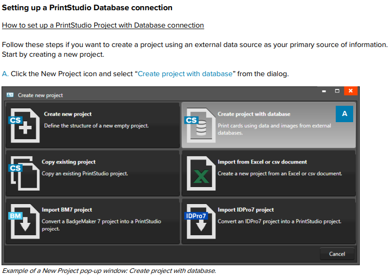 Connecting to an External Databse using CardStudio 2.0