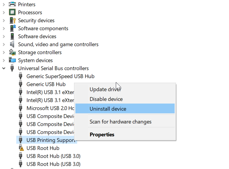 USB Printer Fails to Install after Connecting Printer to a Windows ...