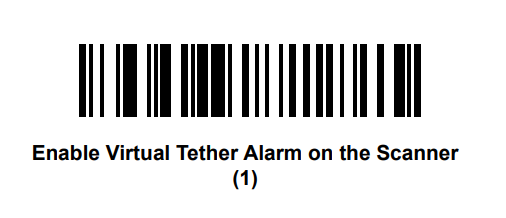 Enabling a Virtual Tether Alarm on a Zebra Wireless Bluetooth Scanner