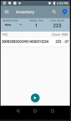 Zebra 123RFID Mobile for Android 장치를 사용하여 RFID 태그에 쓰기