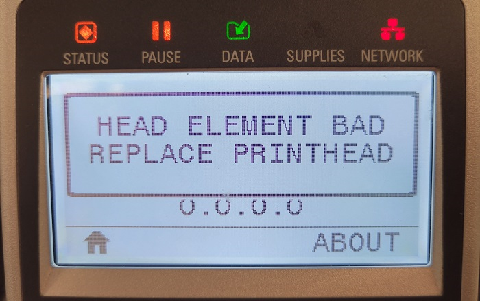 Configuring Printhead Element Out Detection