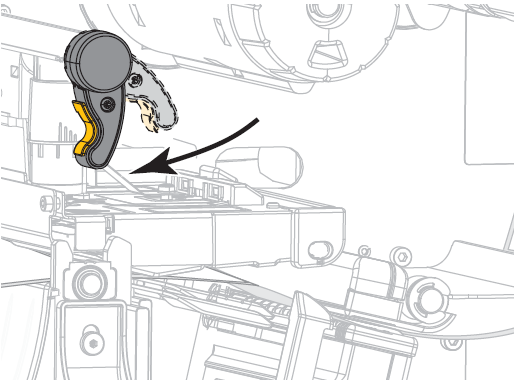 Loading the Ribbon Into ZT411 and ZT421 printers
