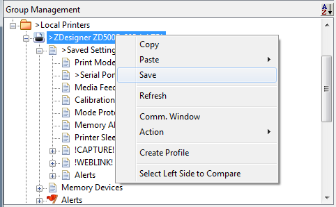 Configuration des paramètres du port série (ZebraNet Bridge Enterprise)