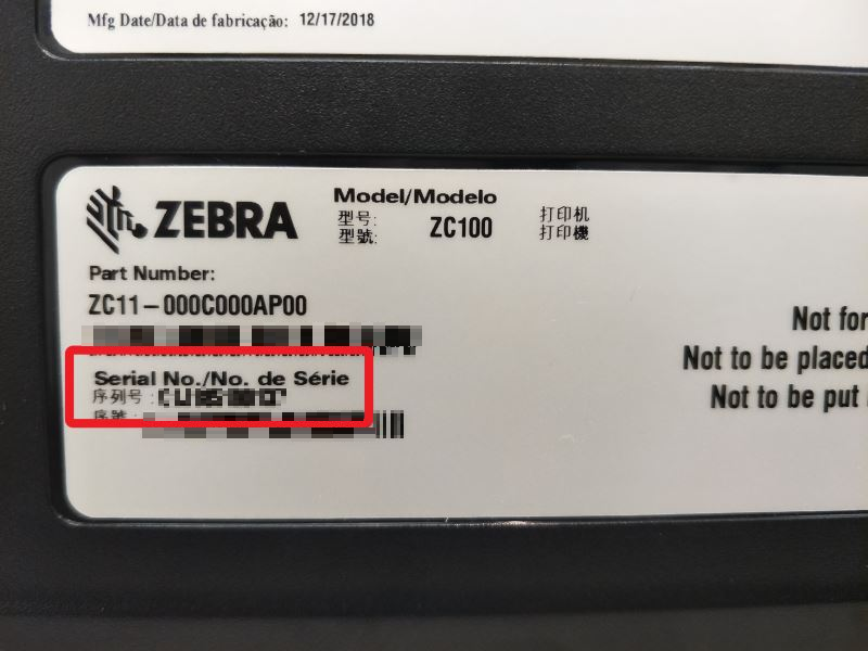 Individua il numero di serie: Stampanti di schede