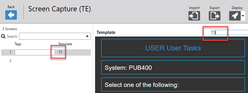 Velocity: Creating a Screen Template