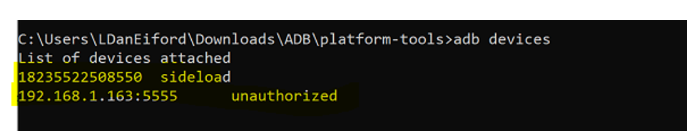 OS Update Using ADB Sideload with Two Emulator Devices Detected