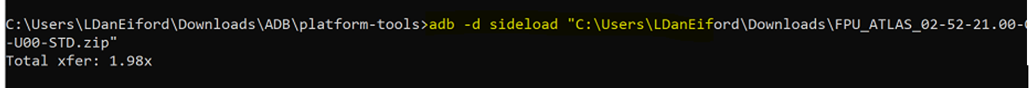 OS Update Using ADB Sideload with Two Emulator Devices Detected