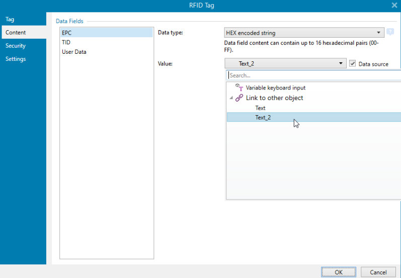 ZebraDesigner 3: Padding EPC Data With Zeros