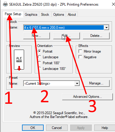 Printing With Variable Length Using Seagull Driver