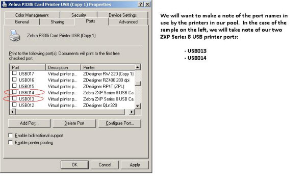 Setting up Printer Pooling for Card Printers
