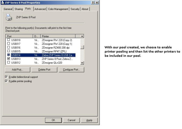 Setting up Printer Pooling for Card Printers