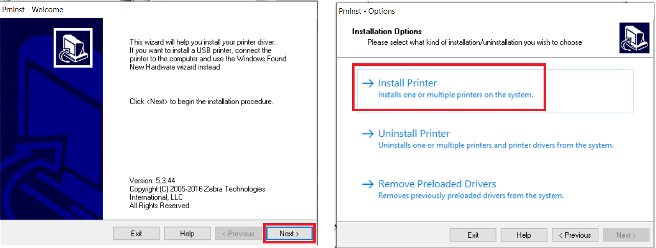 Zebra Setup Utilities: installare un driver USB o un driver di rete ...