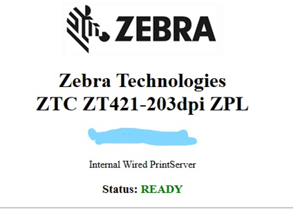 ZT420-Drucker: Beim Zugriff auf die Web-GUI werden fehlerhafte Zeichen ...