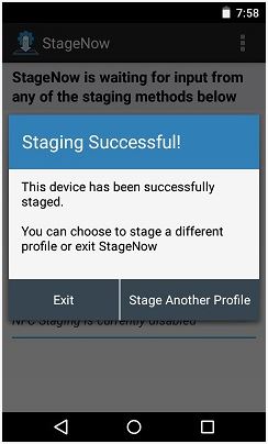Set System Settings Access Using StageNow Tool