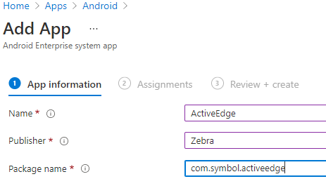 Enable Zebra Apps with MS Intune for Android Enterprise