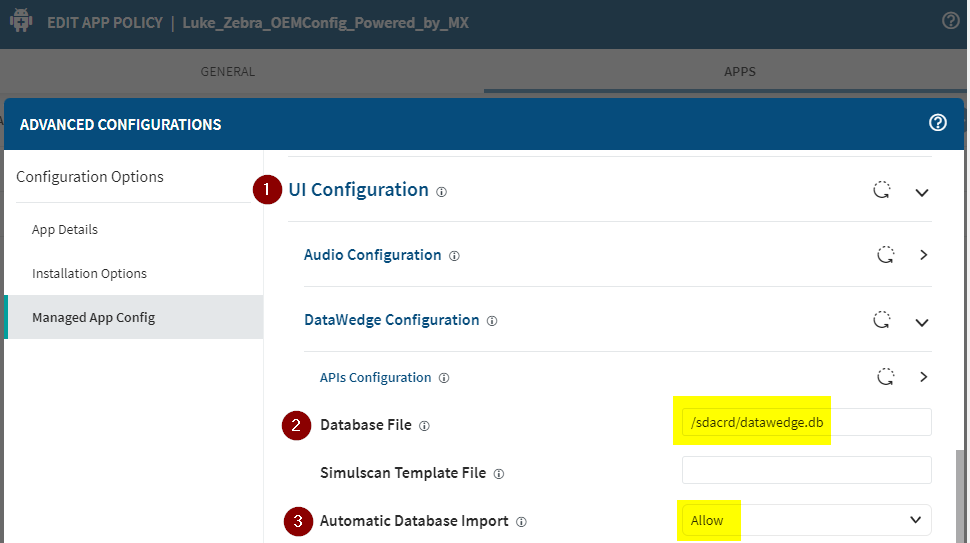 Implementar la configuración de DataWedge mediante MDM/EMM OEMConfig 11 ...
