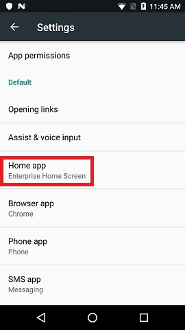 Setting Enterprise Home Screen (EHS) as Default Launcher Using StageNow Tool