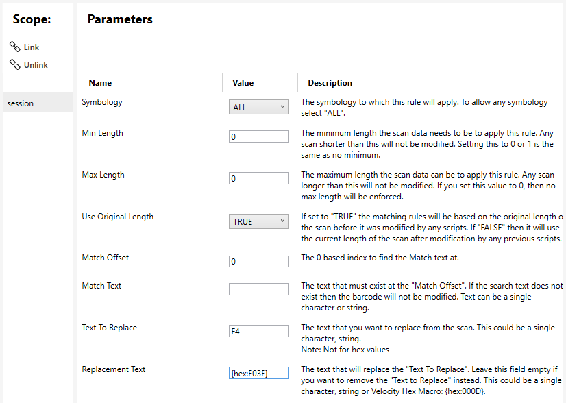 Velocity: Script to Perform Scan Replace For Function Keys