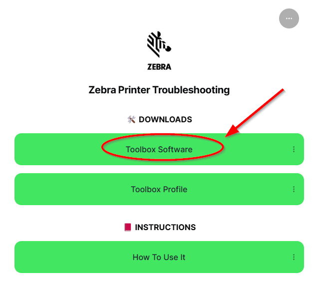 Installieren Sie die Zebra Toolbox und importieren Sie ein Profil