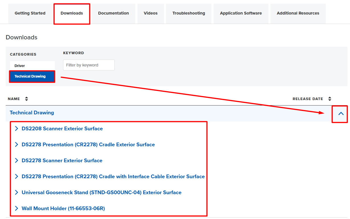 Downloading Technical Drawing (.stp) Files for Zebra Scanners