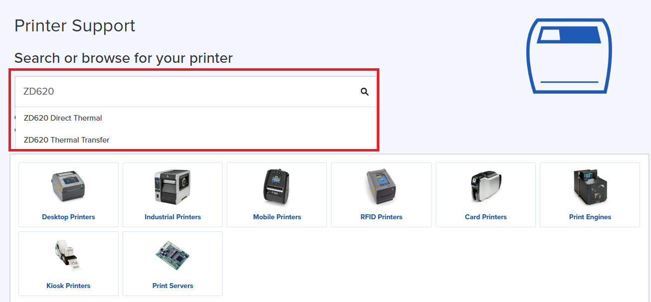 Zdesigner Windows 드라이버 V10을 사용하여 Zebra 프린터 설치