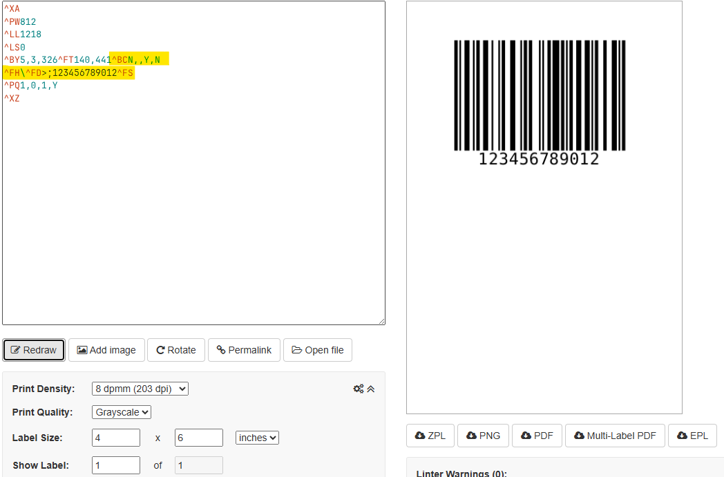 Changing Human Readable Font's Size for Code 128 Barcode