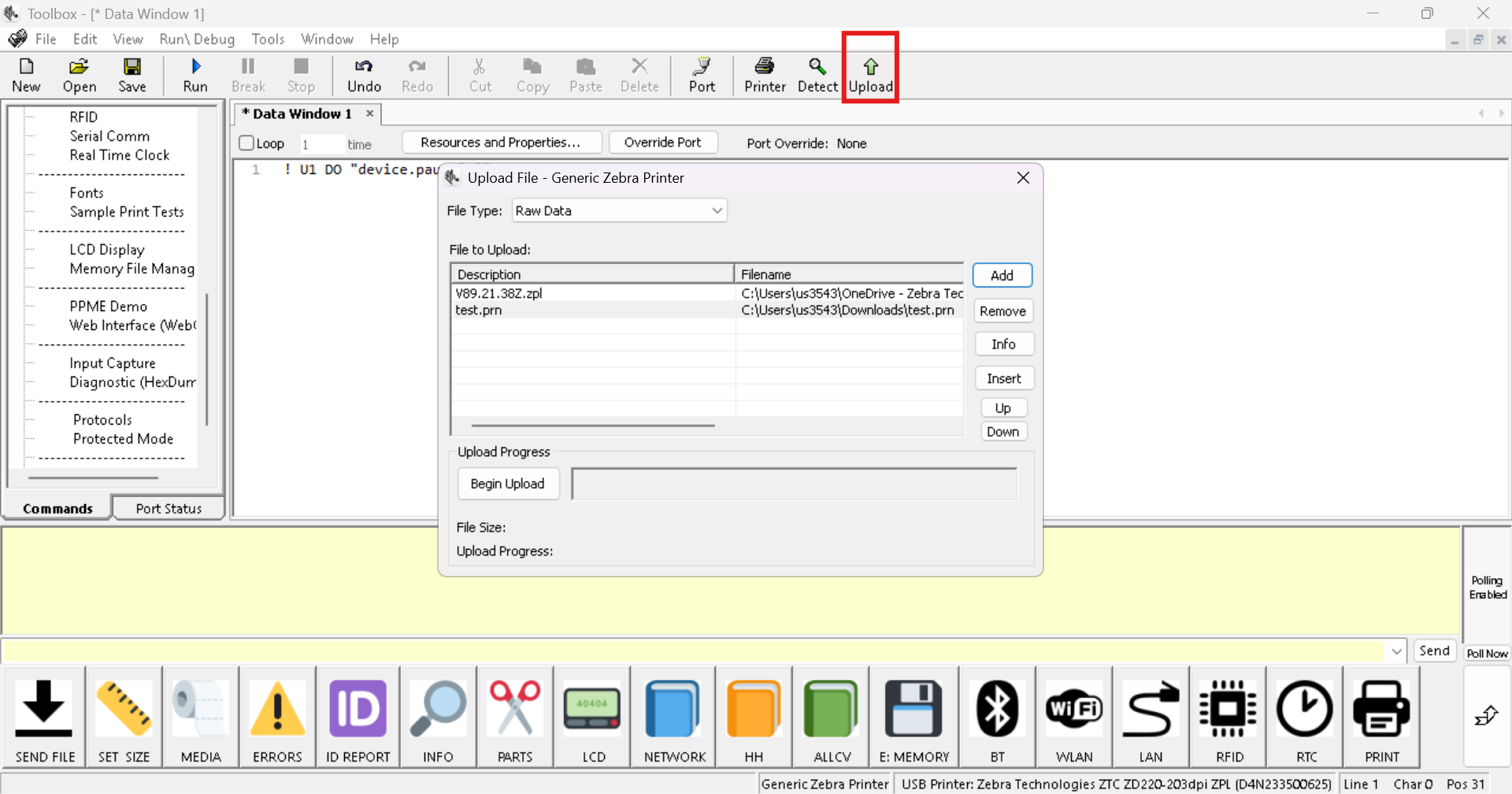 Toolbox: Sending Files and Commands Straight to the Printer