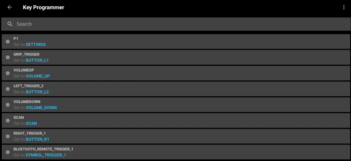 ET40/ET45 Remapping Physical Buttons in Settings Keymappper StageNow MX OEMconfig